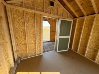 Garage Run in shed combo - Montana Shed Center