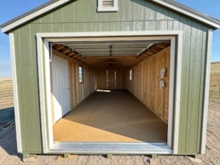 Garage Run in shed combo - Montana Shed Center