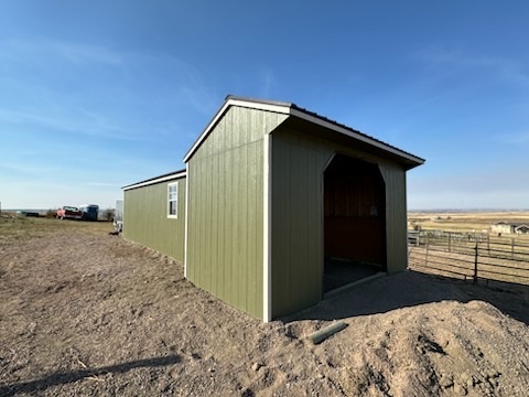 Garage Run in shed combo - Montana Shed Center
