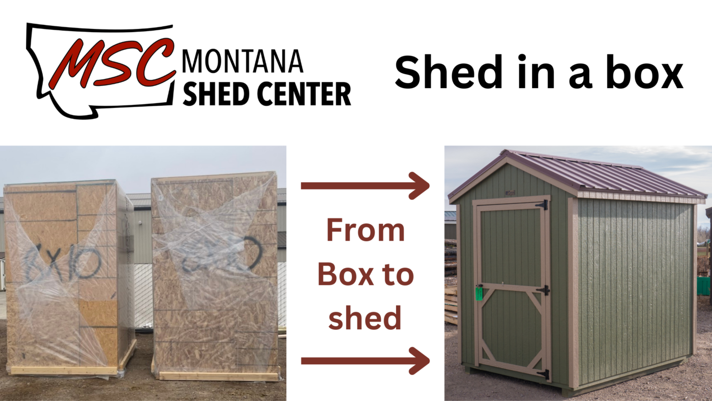 Convenient Backyard Shed Kits - Montana Shed Center
